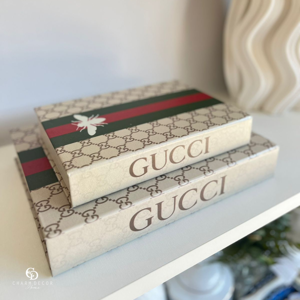 Book Box Livro Gucci Abelha Pequeno 25x18x4,5cm
