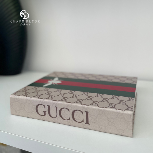 Book Box Livro Gucci Abelha Pequeno 25x18x4,5cm