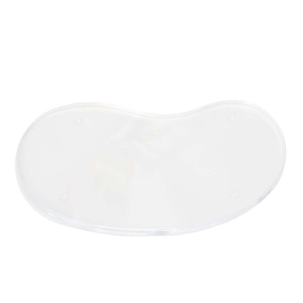 Bandeja Acrílico Orgânica Grão Transparente 20cm